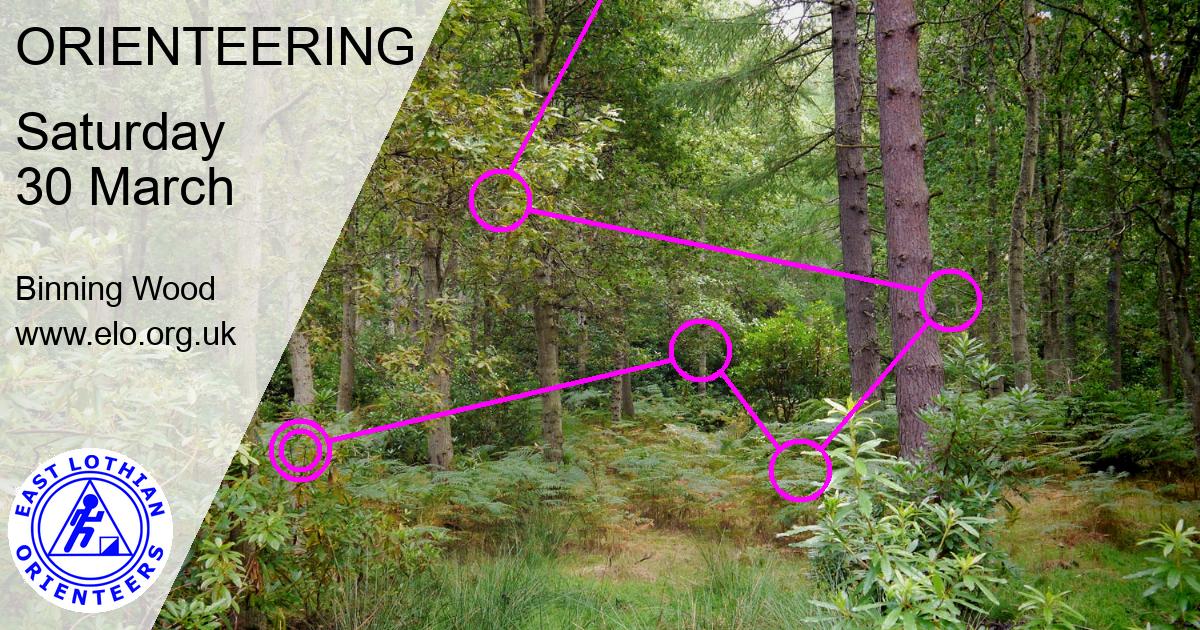 Binning Wood - Saturday 30th March 2019 - East Lothian Orienteers