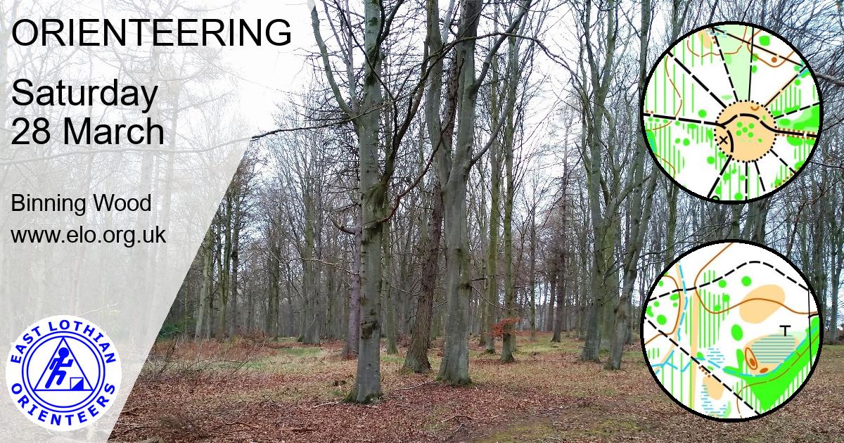 Binning Wood - Saturday 27th March 2021 - East Lothian Orienteers