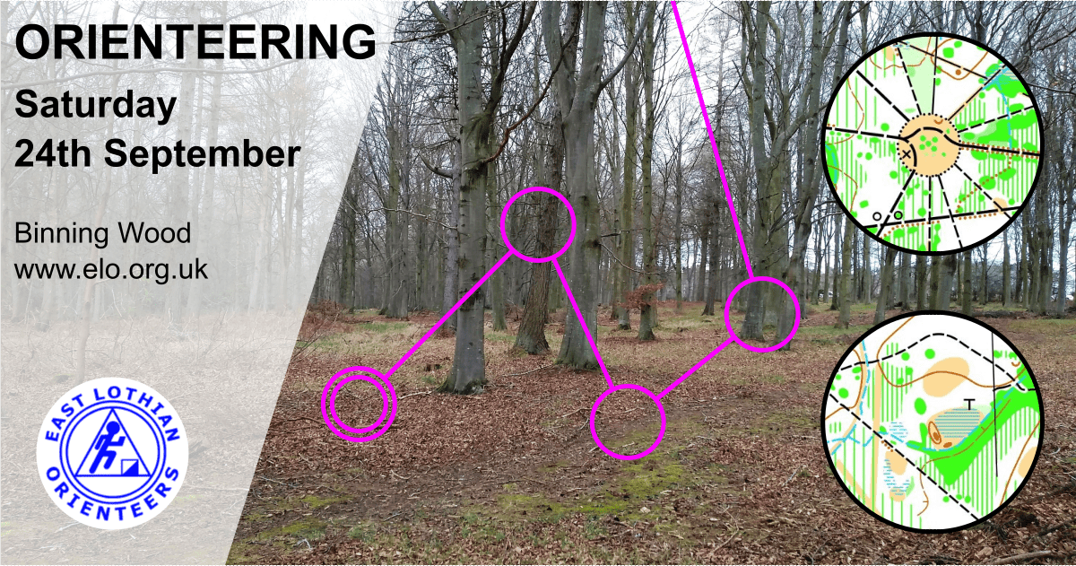 Binning Wood - Saturday 24th September 2022 - East Lothian Orienteers