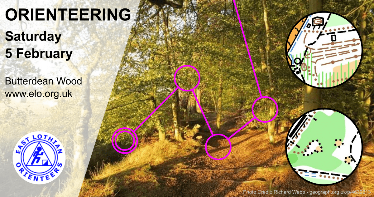 Butterdean Wood - Saturday 5th February 2022 - East Lothian Orienteers